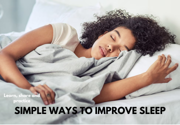 FIVE SIMPLE WAYS TO IMPROVE YOUR SLEEP | Talk 4 impact
